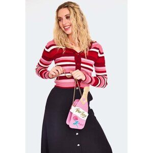 Voodoo Vixen | Bags | Pink Champagne Bottle Crossbody Purse Kawaii Bag ...